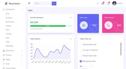 Reactdash - React Dashboard Template